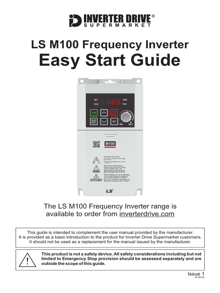 LS M100 Easy Start Guide | PDF | Power Inverter | Resistor