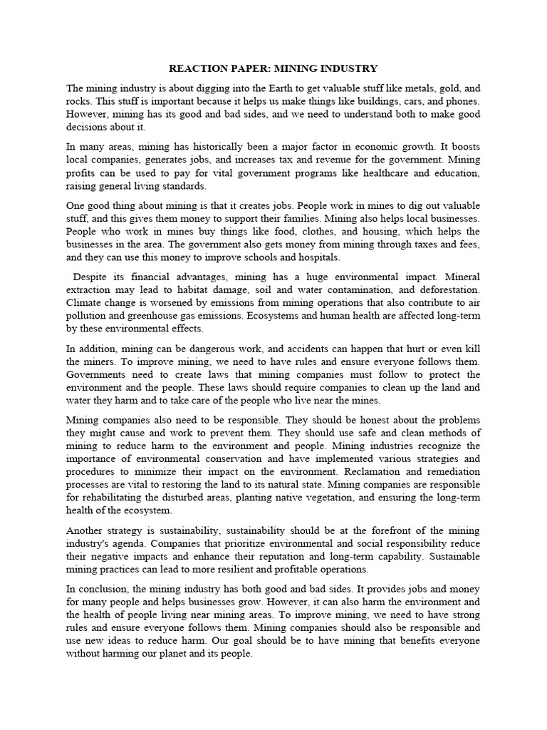 Reaction Paper | PDF