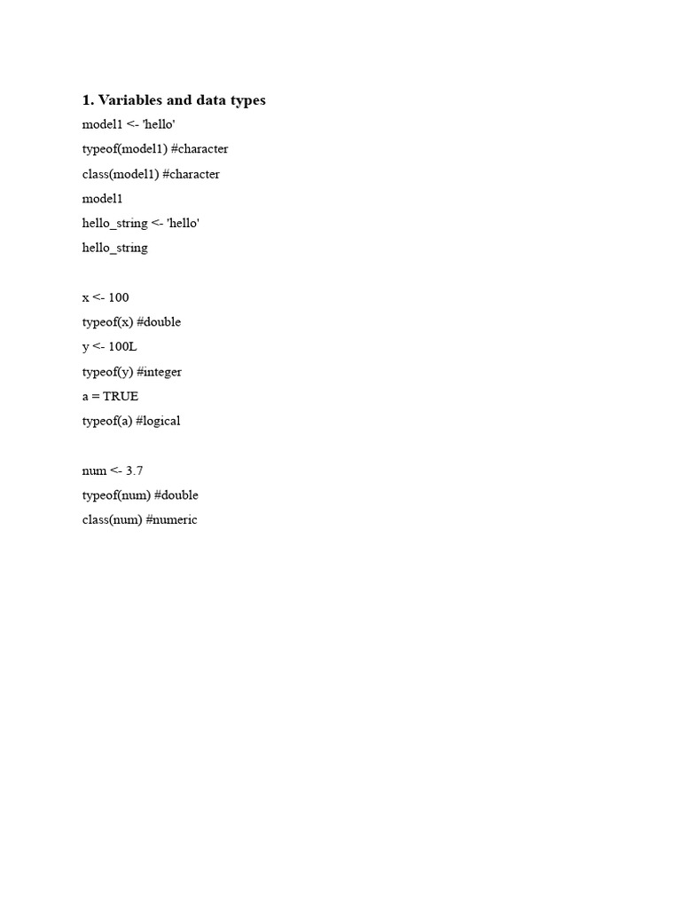 Basic R Programming | PDF | Information Technology | Computer Science Basic R Programming | PDF | Information Technology | Computer Science