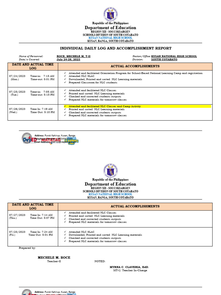 Accomplishment | PDF