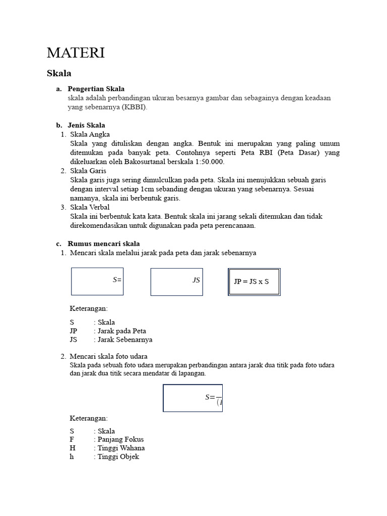 MATERI Dan Soal Skala | PDF