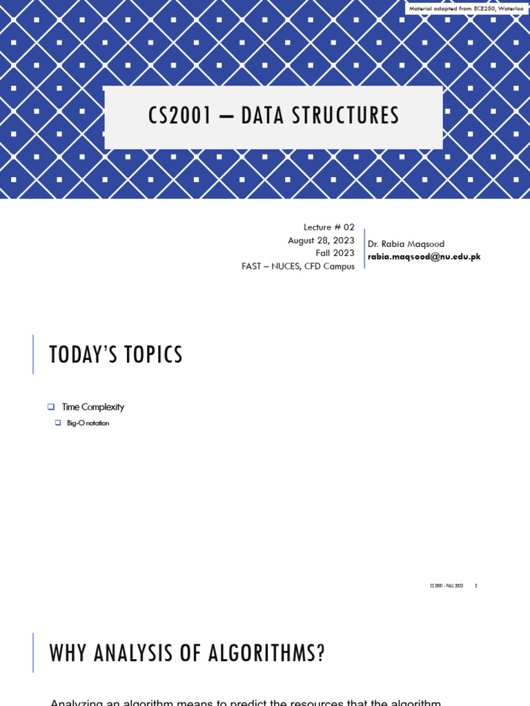 Lecture 02 Time Complexity Pdf Time Complexity Computational Complexity Theory