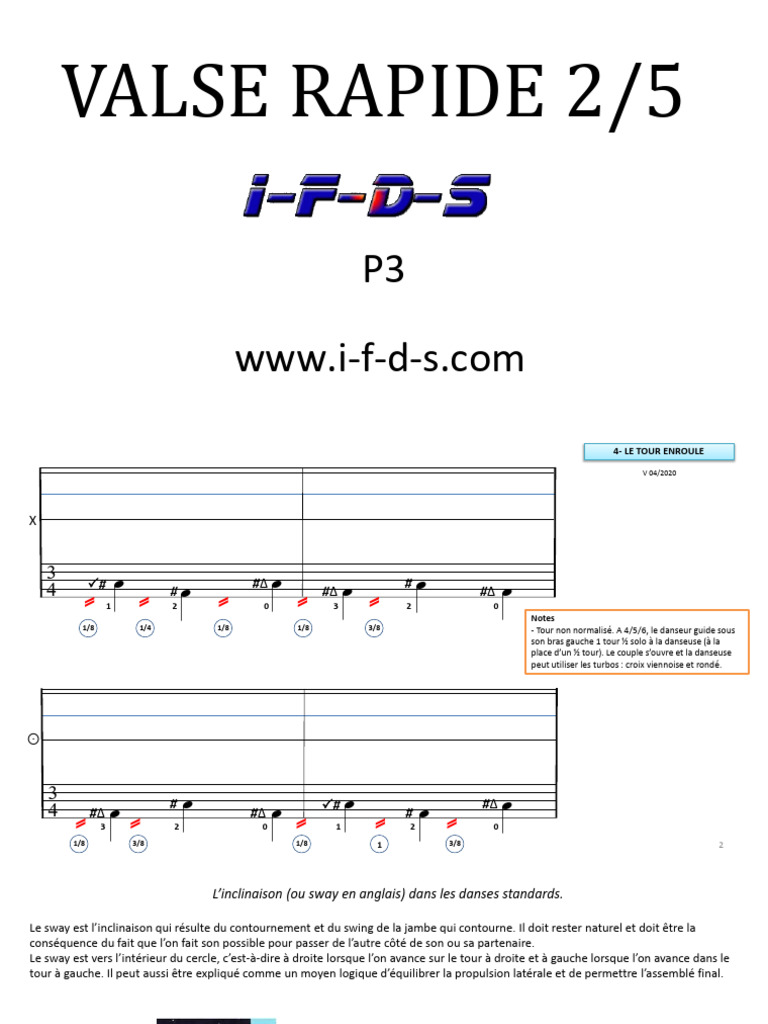 Pro3 Valse Rapide 12 20 | PDF | Valses | Pied