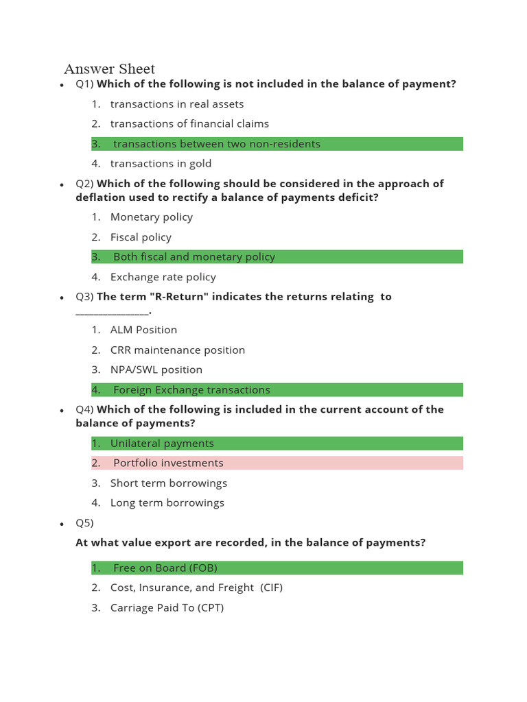Model Test Paper | PDF
