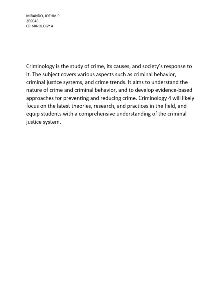 Crim 4 | PDF | Science & Mathematics