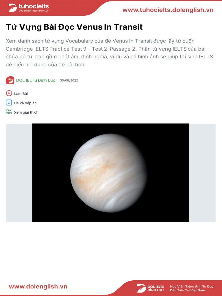 Venus in Transit T V NG | PDF