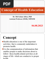 Health Education Lecture Notes | PDF | Motivation | Motivational