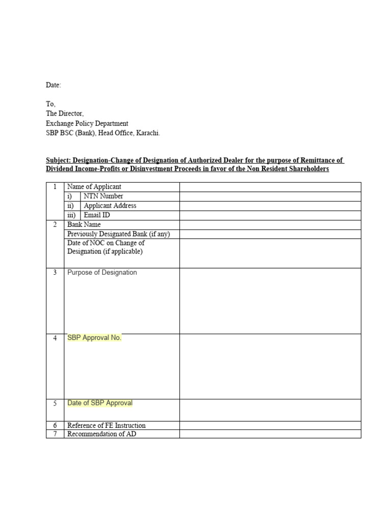 Designation Template | PDF