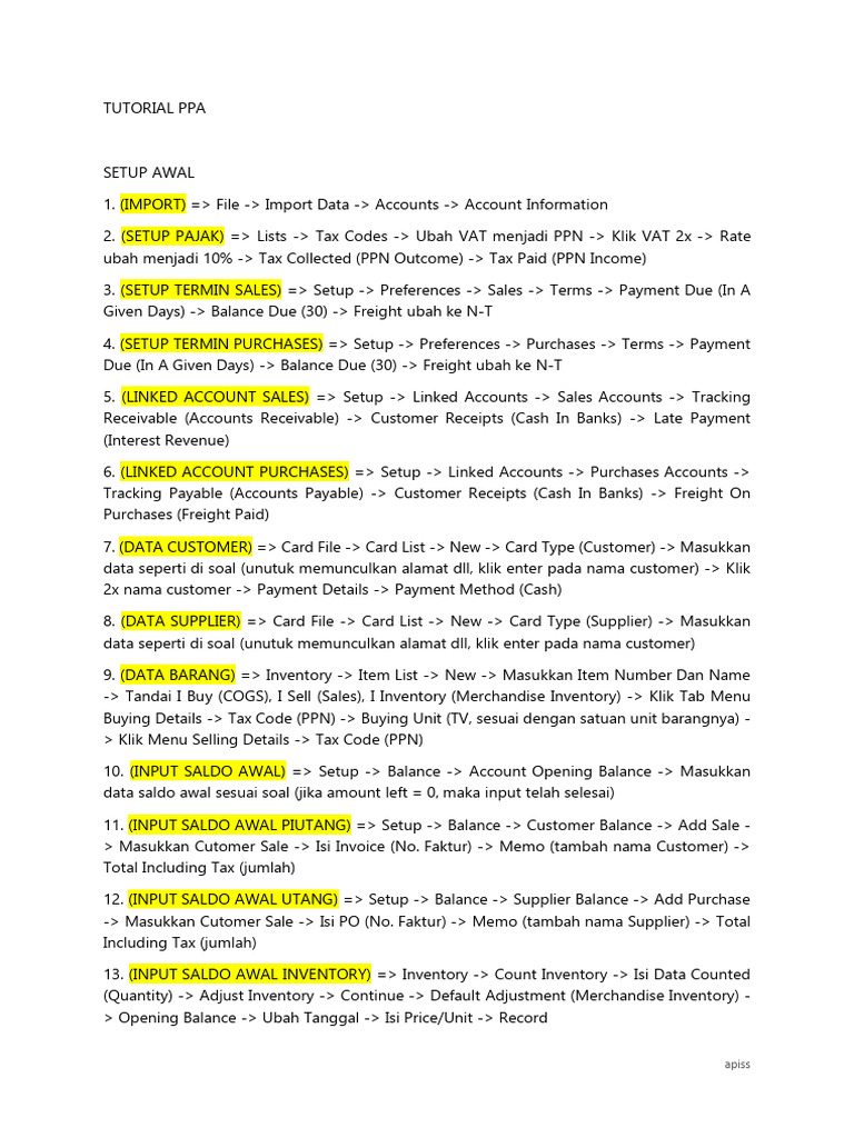 TUTORIAL PPA (Revisi) | PDF | Invoice | Payments