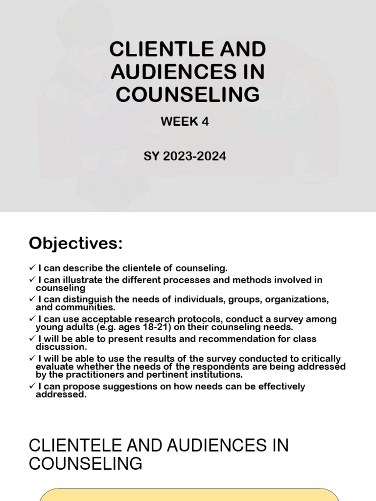4 Counseling Process | PDF | Psychotherapy | School Counselor
