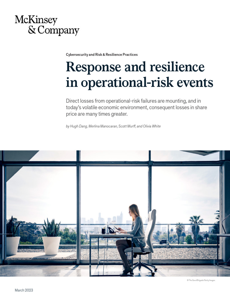 Response and Resilience in Operational Risk Events | PDF