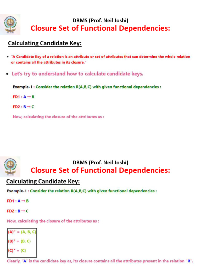 DBMS: Functional Dependencies & Normalization | PDF
