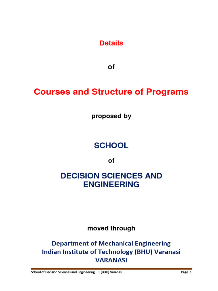 M.Tech - DSE Course Structure & Syllabus | PDF
