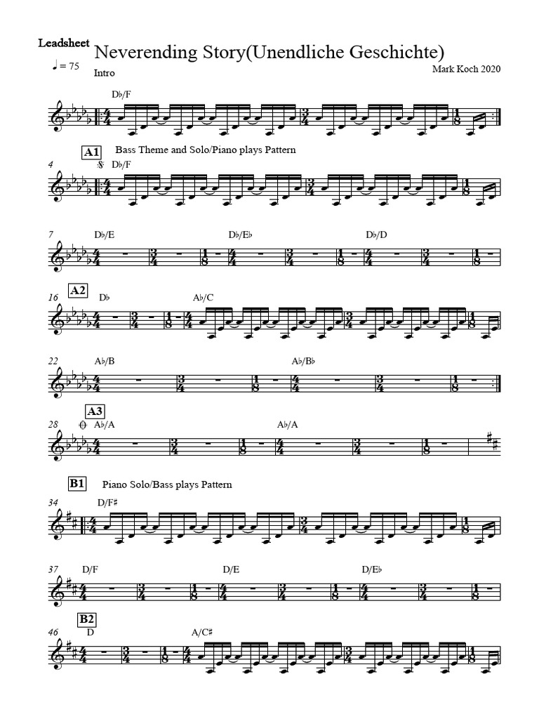 Neverending Leadsheet 1 | PDF