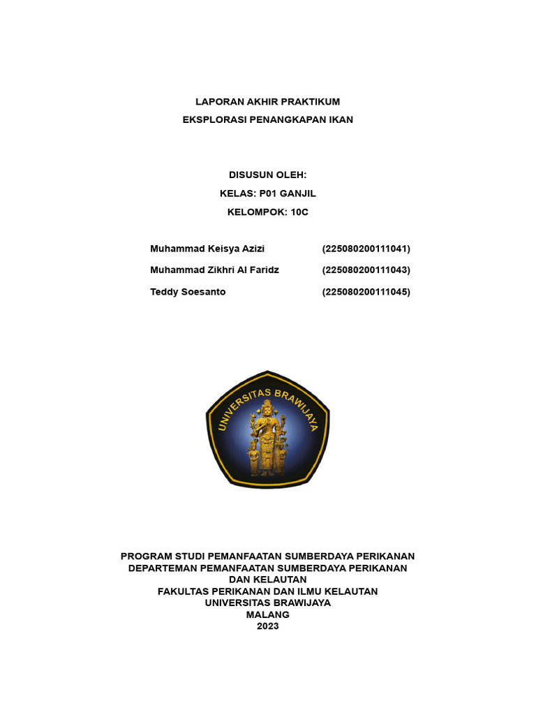 Laporan Praktikum Penangkapan Ikan | PDF