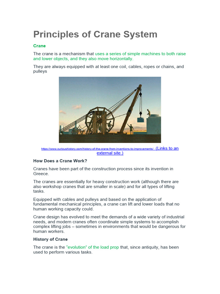 Bu2 Crane | PDF | Crane (Machine) | Elevator