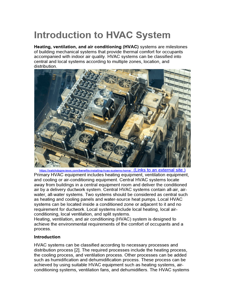 BU#2 Introduction of HVAC | PDF