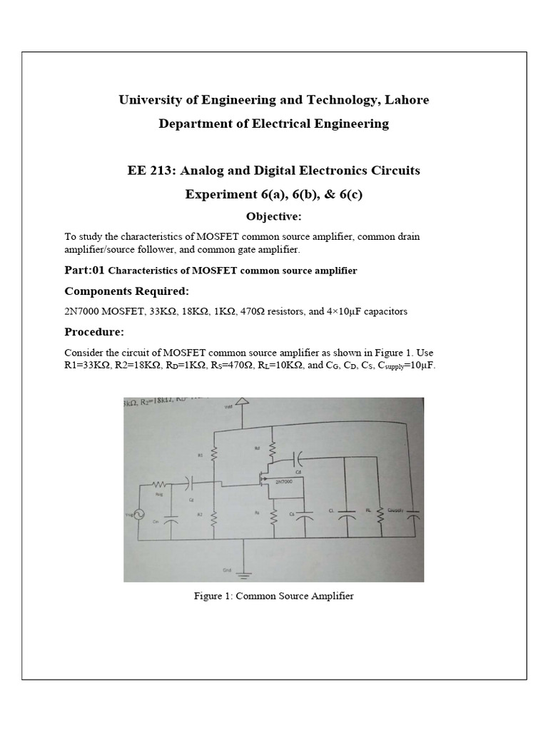 2018 Ee 69 | PDF | Amplifier | Field Effect Transistor