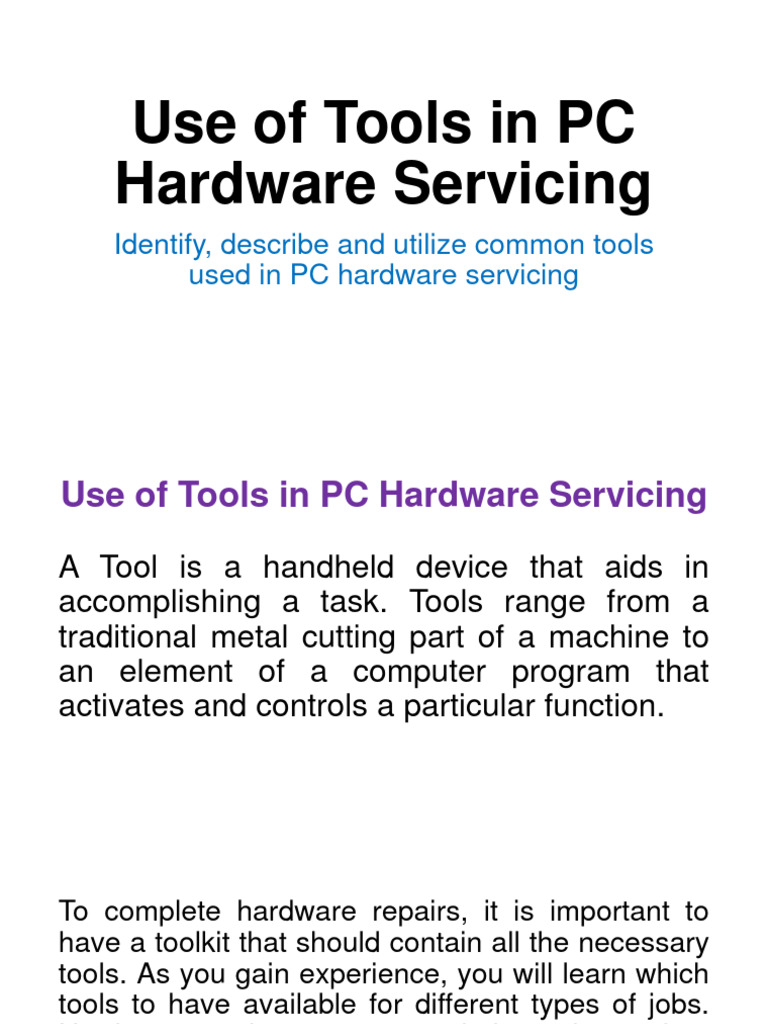G7 Hardware Tools | PDF
