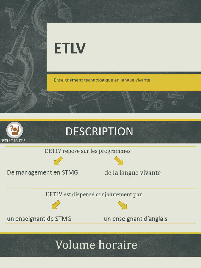 Oral ETLV STMG : Guide et Exemples | PDF