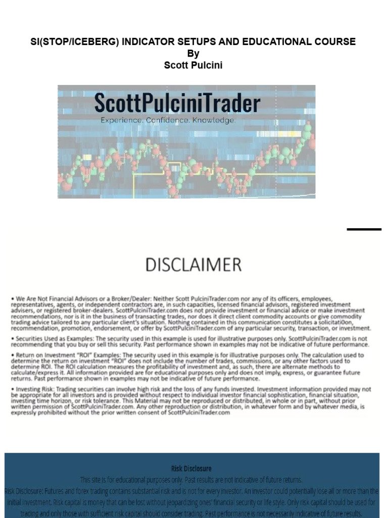 SI Indicator Explanation - Settings - Important Links | PDF
