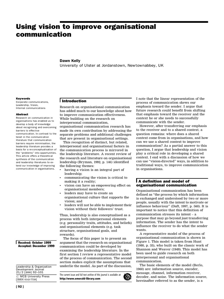Kelly Using Vision | PDF