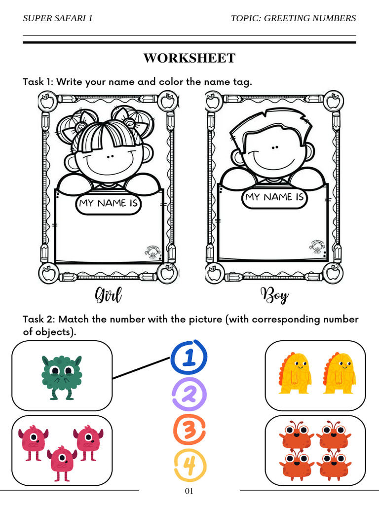 Extra Workbook Super Safari 1 | PDF | Color | Skirt