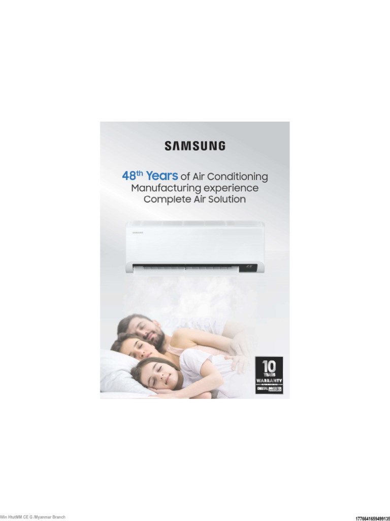 Samsung AC Catalogue Overview | PDF
