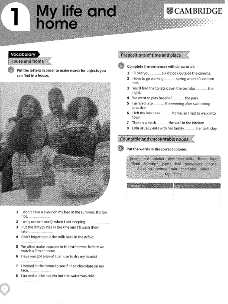 Pet Complete Unit 1 | PDF