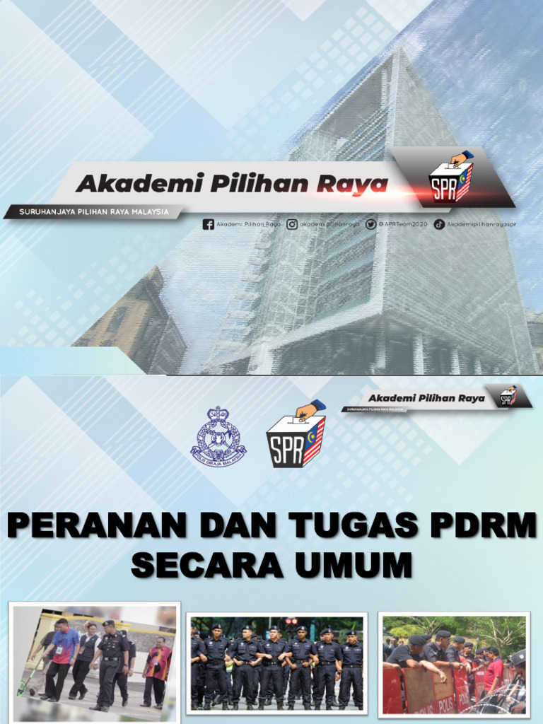 Peranan PDRM dalam Pilihan Raya | PDF