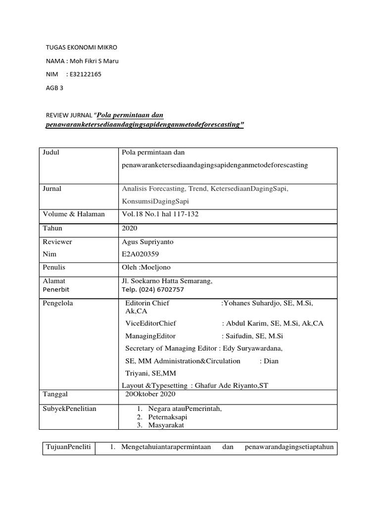 REVIEW JURNAL PERMINTAAN DAN PENAWARAN E-Compressed | PDF
