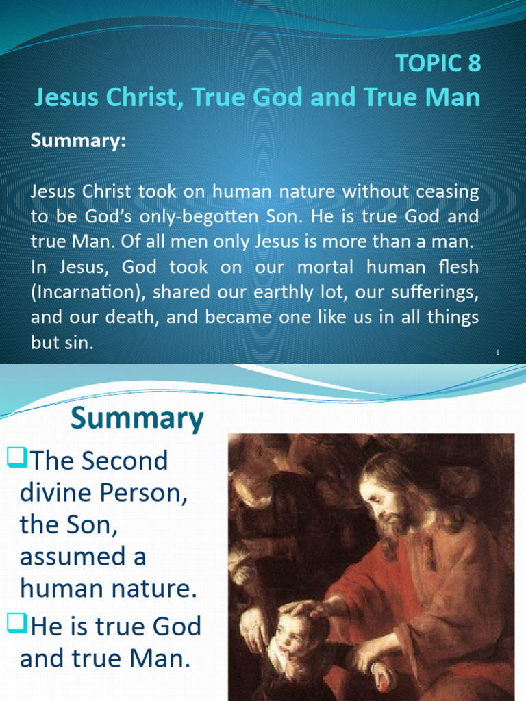 Jesus Christ: True God and True Man | PDF