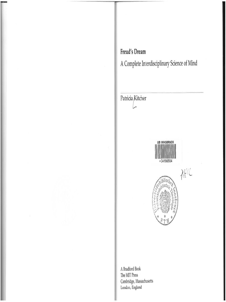 Kitcher, Patricia - Freud's Dream - A Complete Interdisciplinary ...