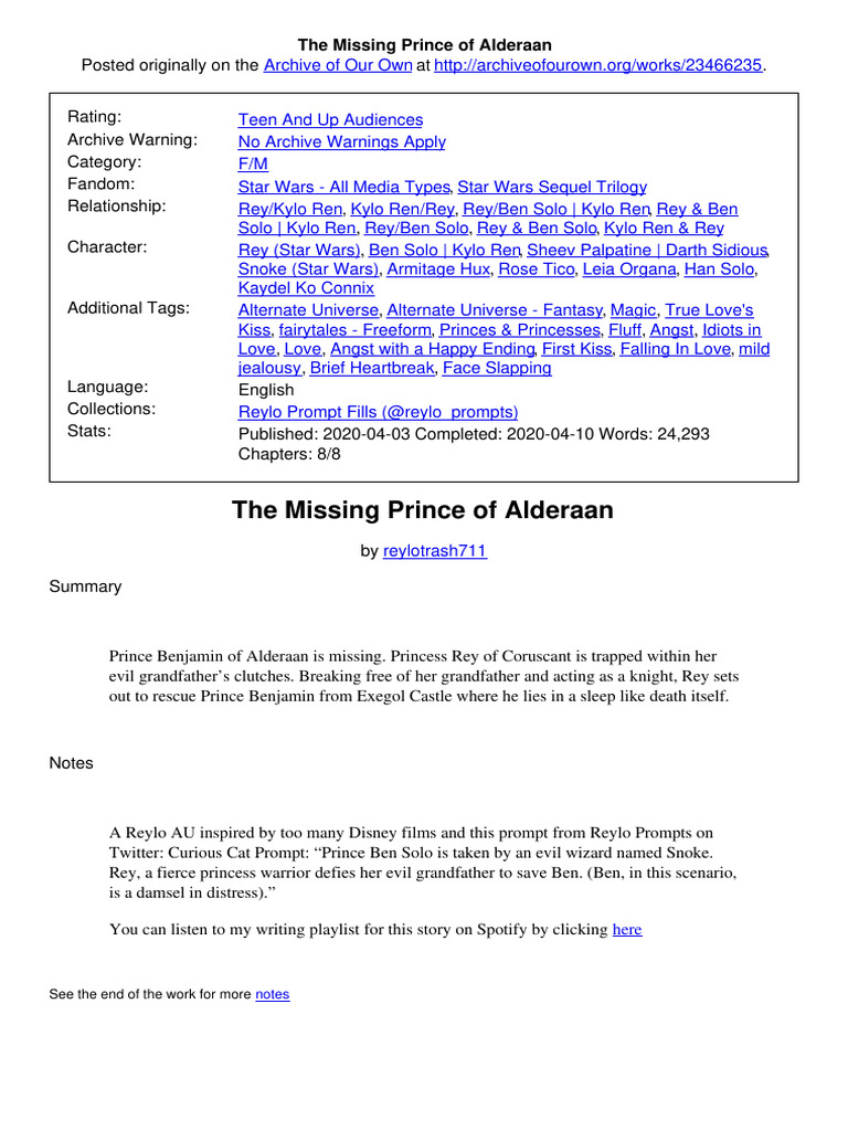 The Missing Prince of | PDF | Classics | General Fiction