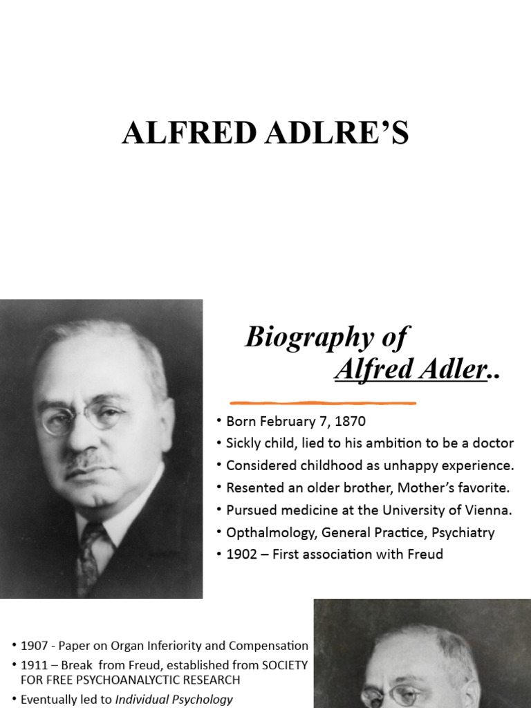 Alfred Adler | PDF | Psychology | Cognition