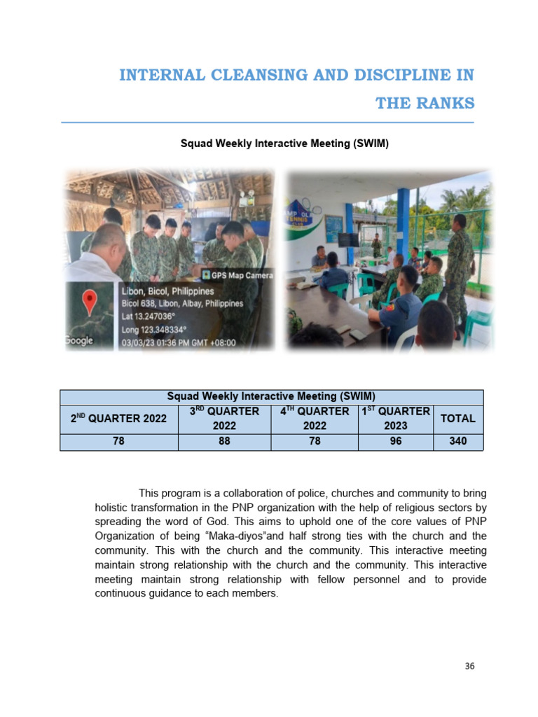 Internal Cleansing To End Format For Best Unit Awardee 2023 | PDF