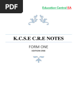 Form 1 Cre Simplified Notes | PDF | Genesis Creation Narrative | Abraham