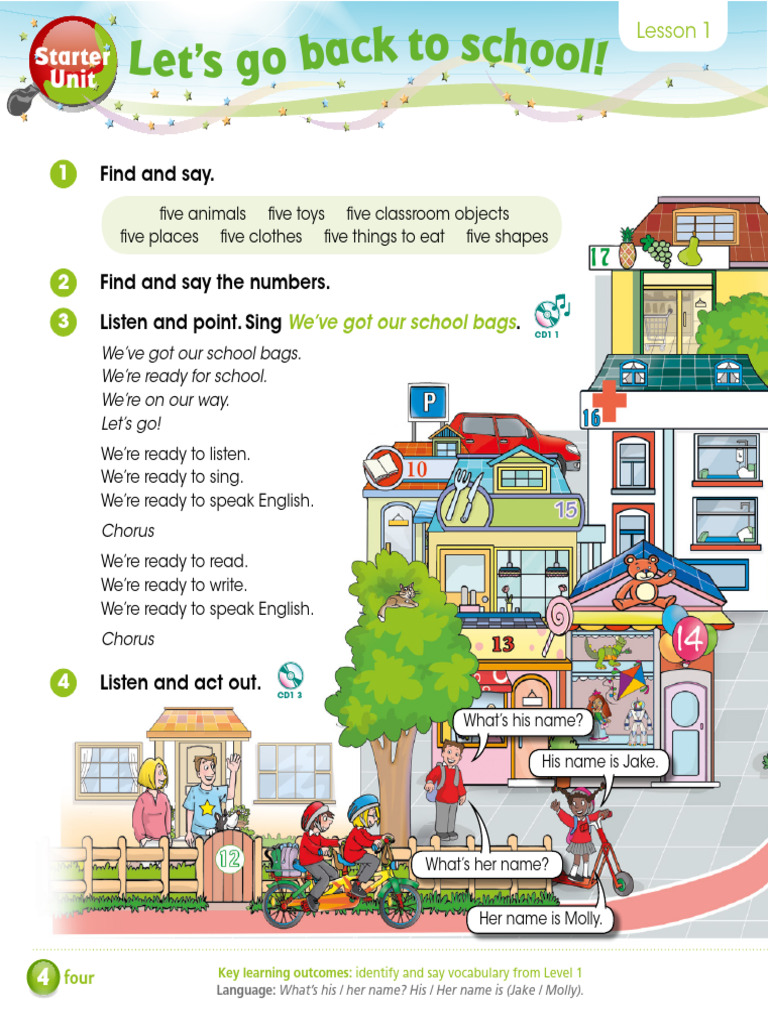 Give Me Five Pupil S Book Level 2 Starter Unit Pages 4-7 | PDF