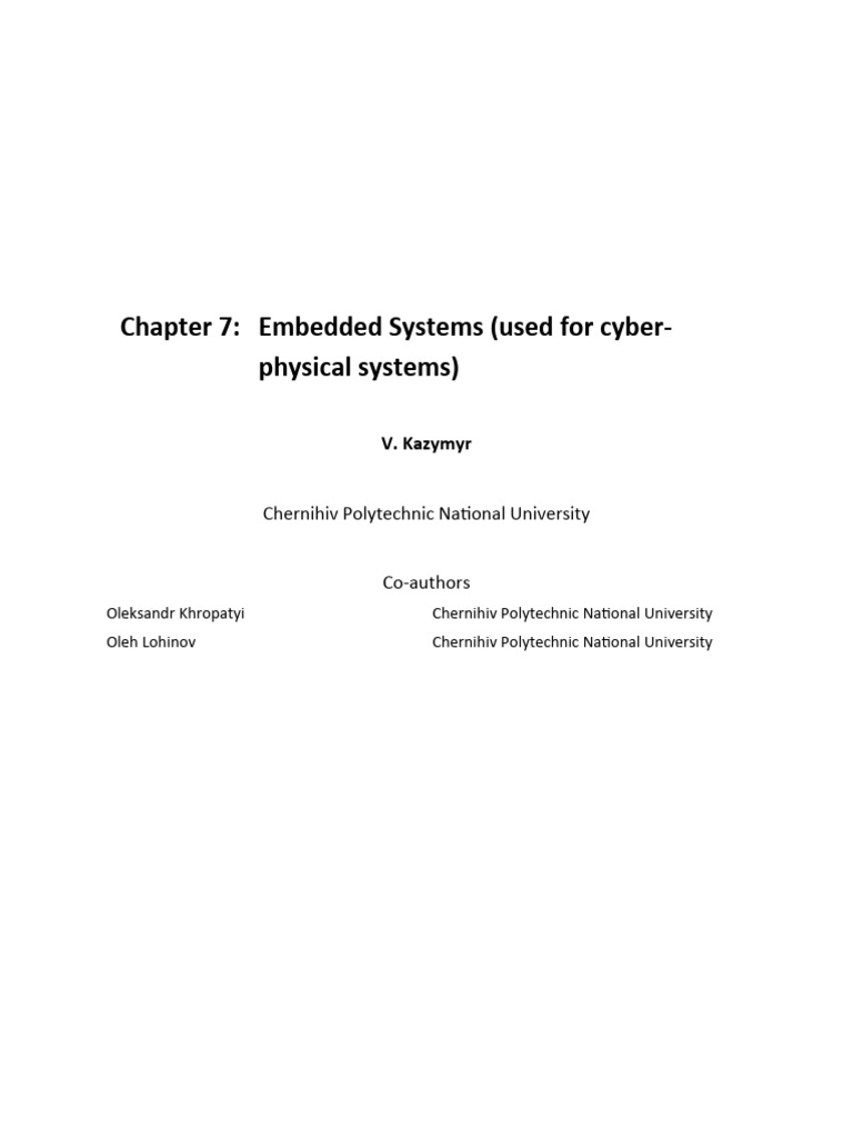 CH 7 - Embedded Systems | PDF