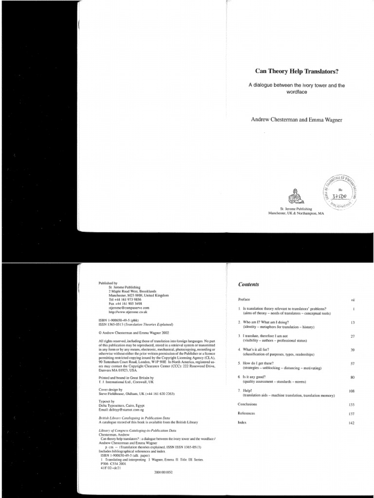 Andry Chesterman, Emma Wagner. - Can Theory Help Translators - A ...
