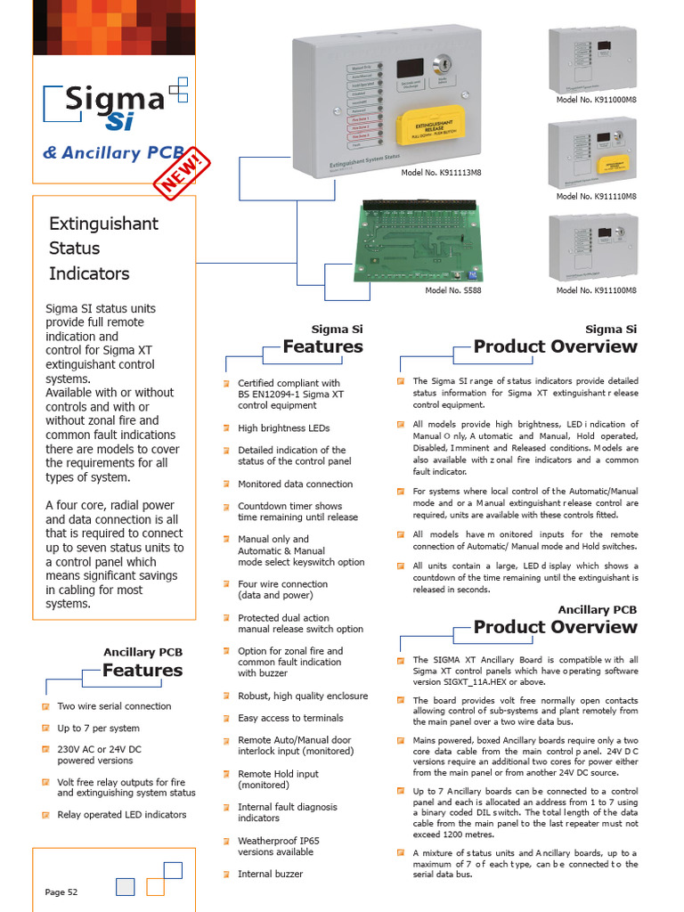 Datasheet Sigma SI | PDF | Computers