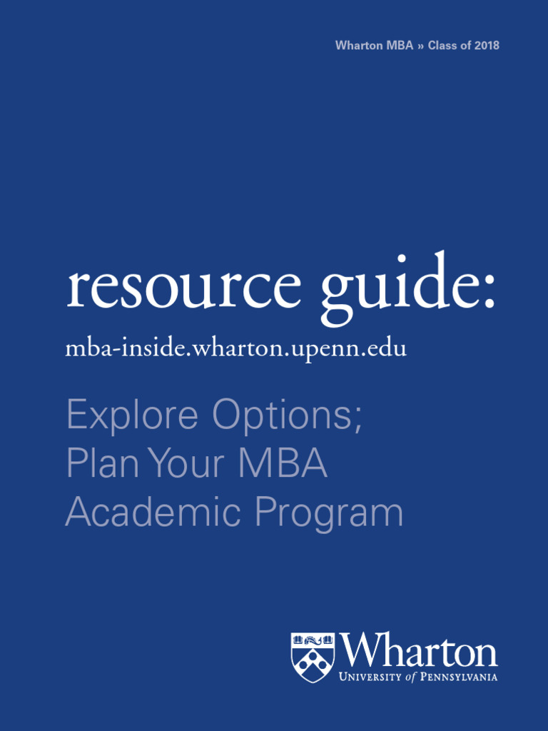 Res Guide Web16 | PDF | Wharton School Of The University Of ...