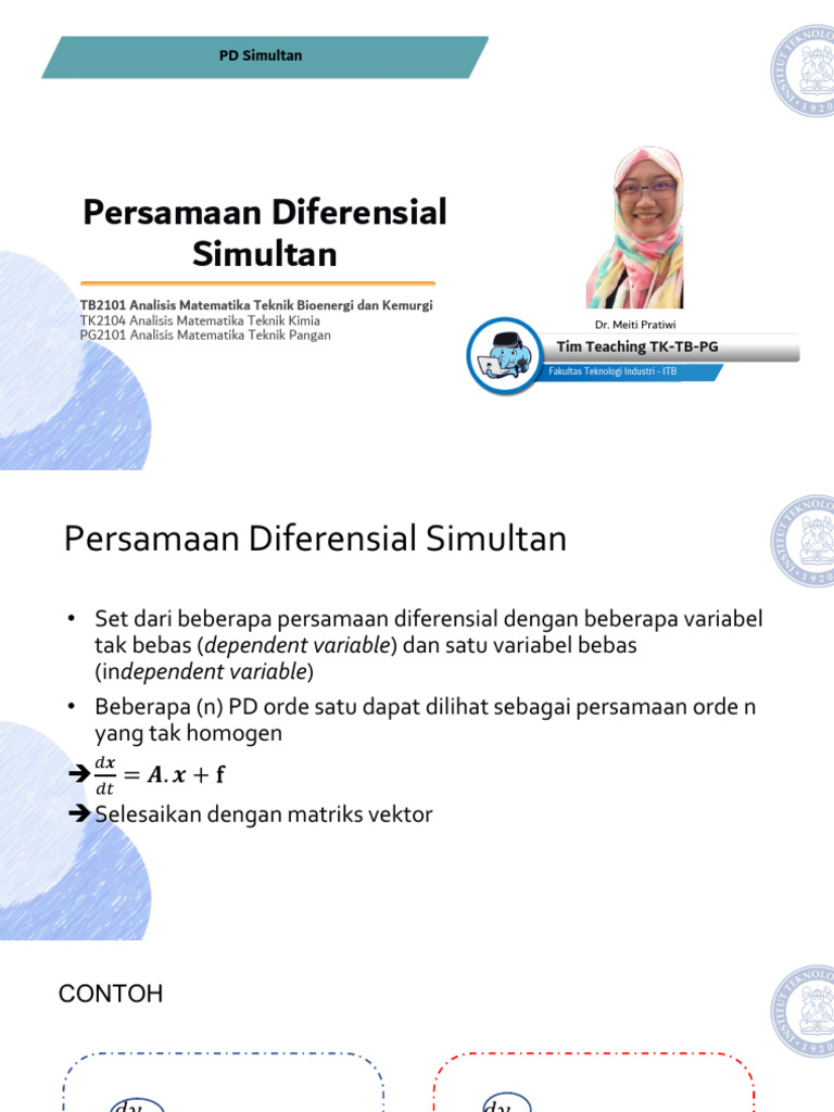 Persamaan Diferensial Simultan | PDF