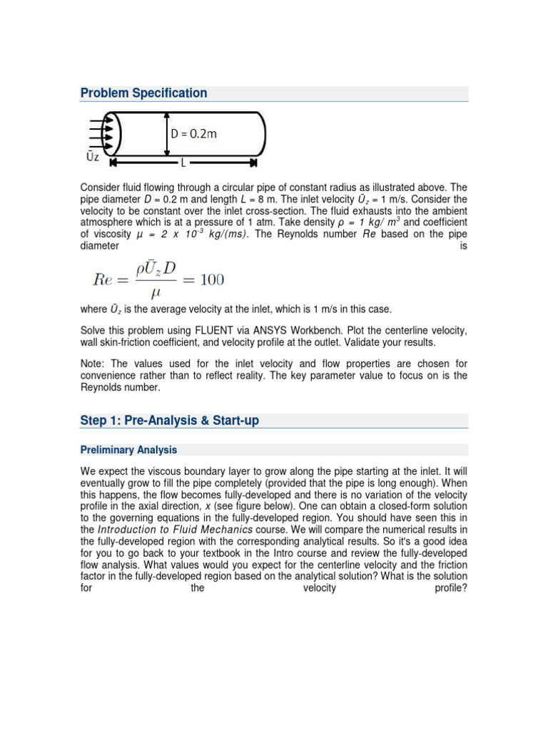 Microsoft Word - Laminar Flow Thro Pipe | PDF | Navier–Stokes Equations ...