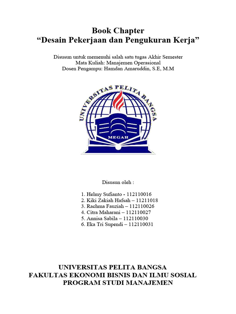 Tugas Book Chapter M.operasional Kelompok 3 | PDF