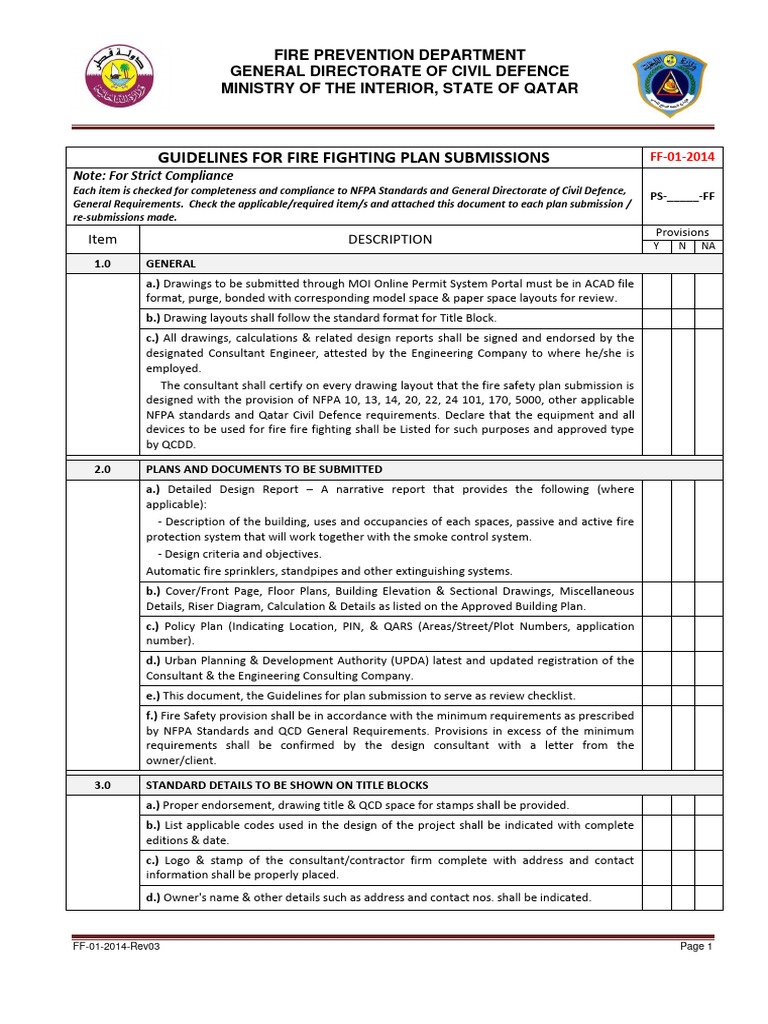 Qatar Civil Defense | PDF