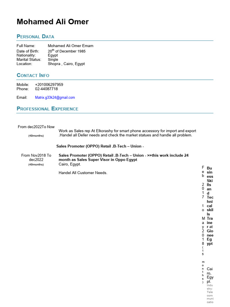 Mohamed Ali | PDF | Computing