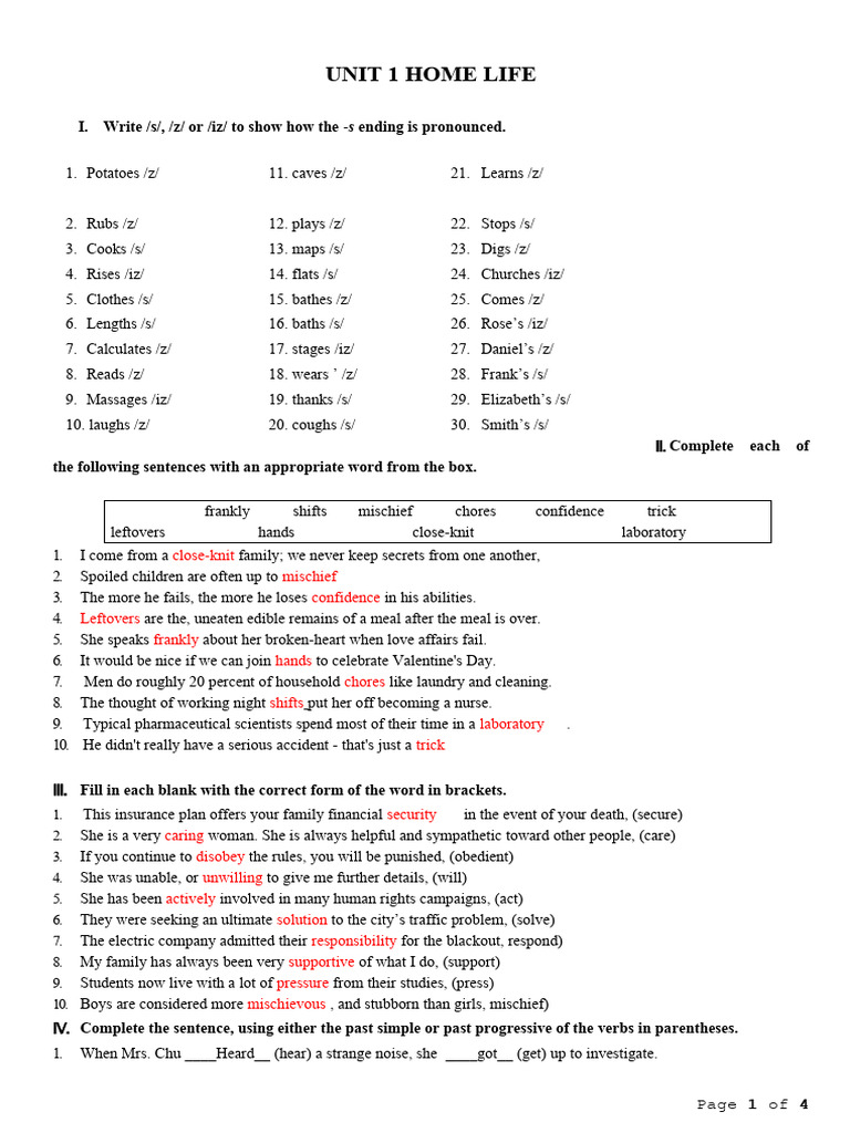 Unit 1-Practice | PDF
