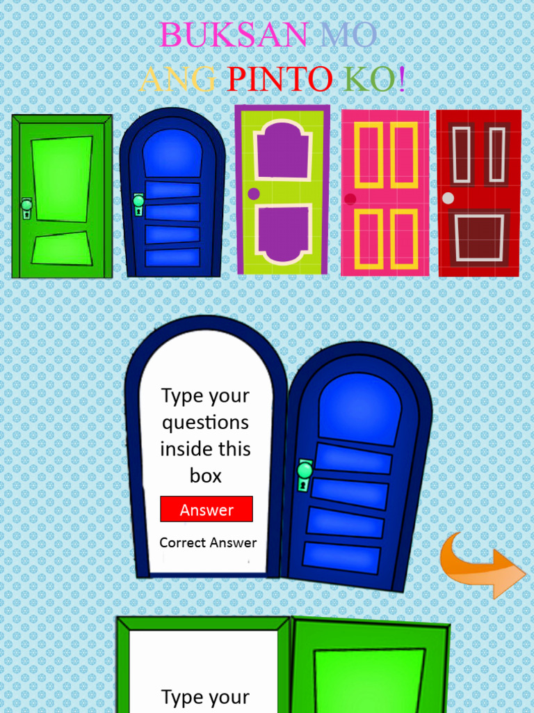Pick-a-Door Template | PDF