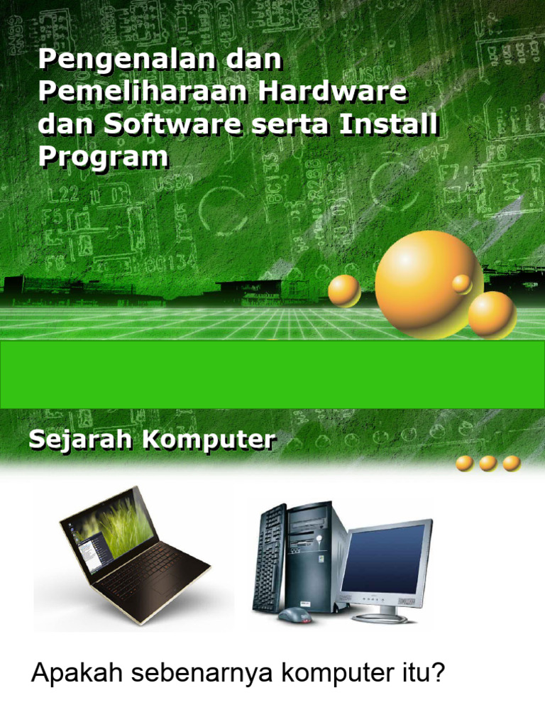 Pengenalan Hardware Software1 | PDF | Game & Aktivitas | Teknologi & Rekayasa